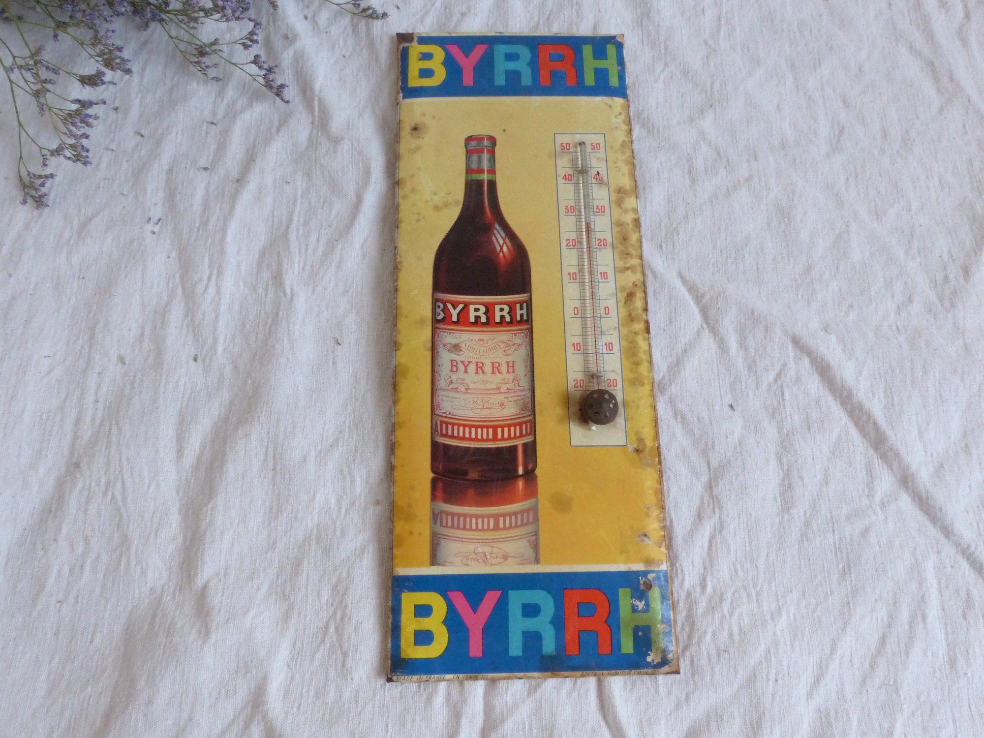 French Vintage Alcohol Publicity Sign. Byrrh Liquor Sign. - Etsy