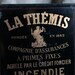 Antique French Black and Gold Enamel Insurance Sign. Hand Painted ...