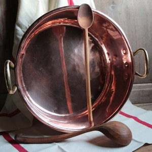 Antique French Giant Heavy Copper Jam, Chocolate Pot. Professional ...