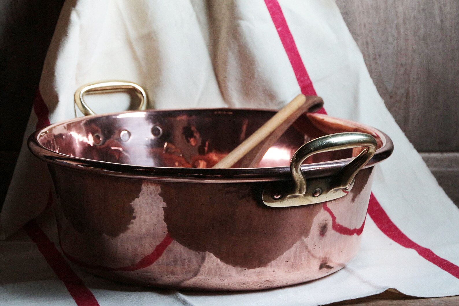 Antique French Giant Heavy Copper Jam, Chocolate Pot. Professional ...