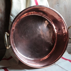 Antique French Giant Heavy Copper Jam, Chocolate Pot. Professional ...