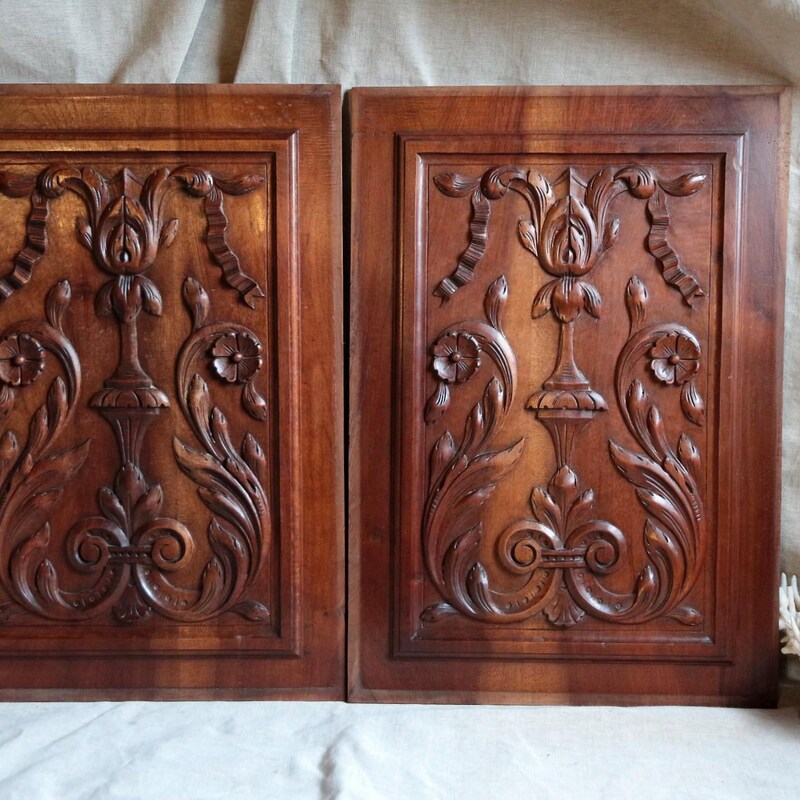 Carved Wood Panel - Etsy