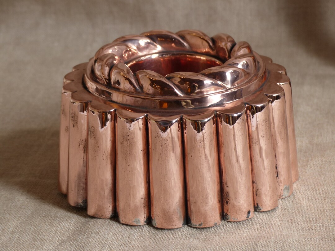 Antique French Heavy Weight Copper Cake Mold. Brioche Mold. Copper ...
