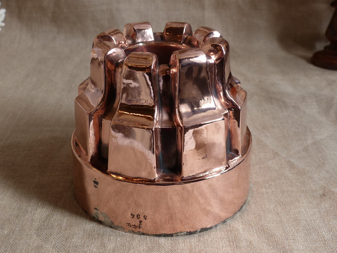 Antique French Heavy Weight Copper Cake Mold. Brioche Mold. Copper ...