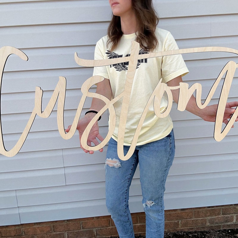 Custom Small Wooden Words - Etsy