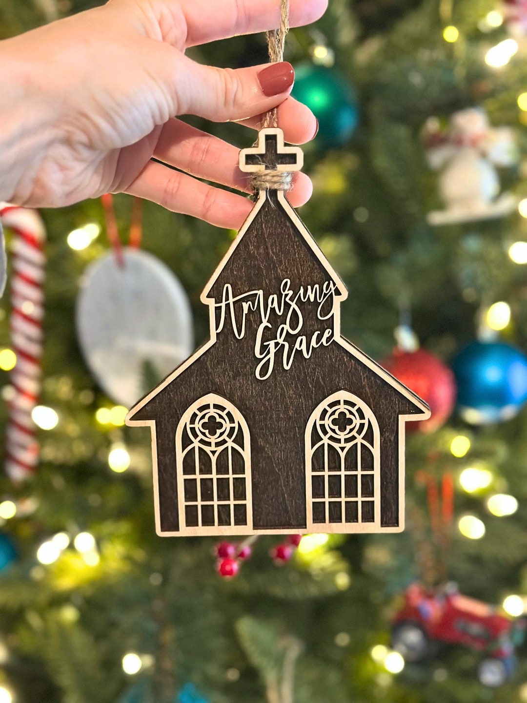 Amazing Grace Ornament | Church Keepsake Ornament | Christian Religious ...