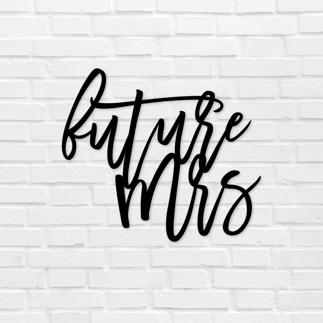 Future Mrs Sign | Bridal Shower Wood Letters | Party Backdrop Sign ...