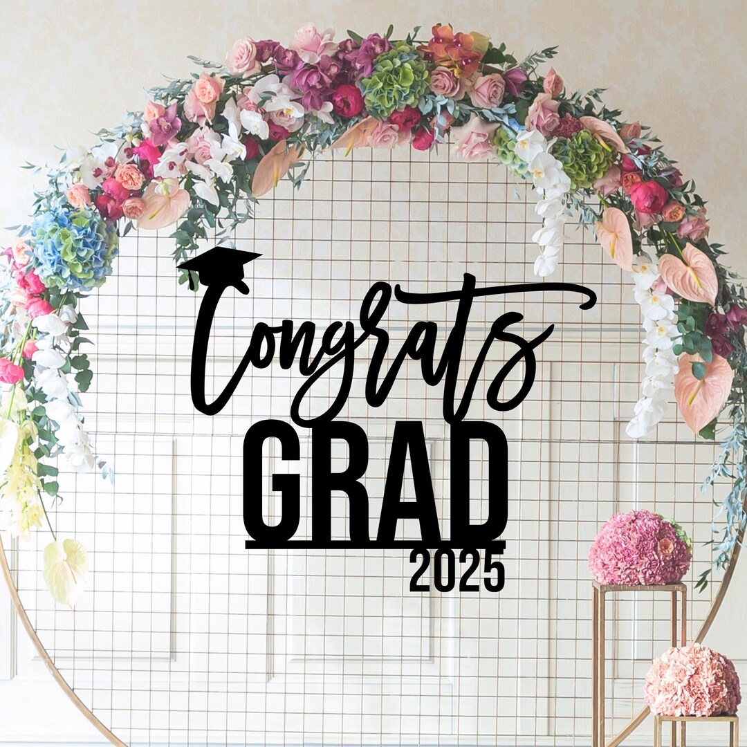 Custom Graduation Signature Wood Sign | Personalized Grad Party Decor ...