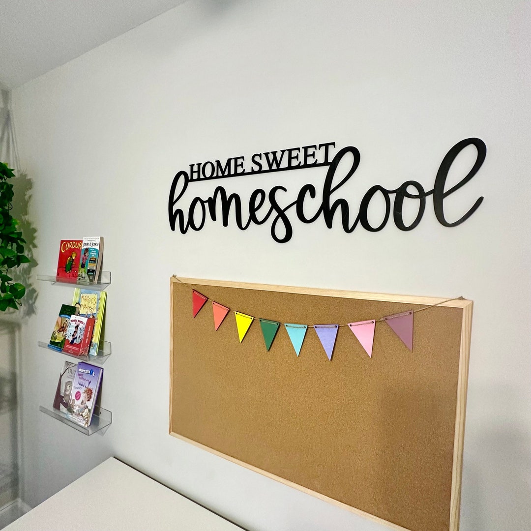Homeschool Wood Sign | School Room Decor | Homeschool Room Sign | Home ...
