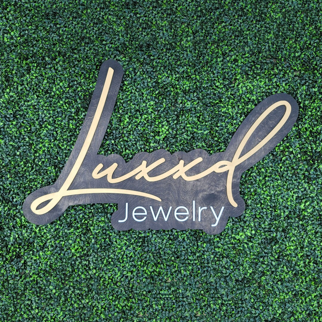 Large Custom Wood Sign | Business Name Sign | Layered 3D Name Sign ...