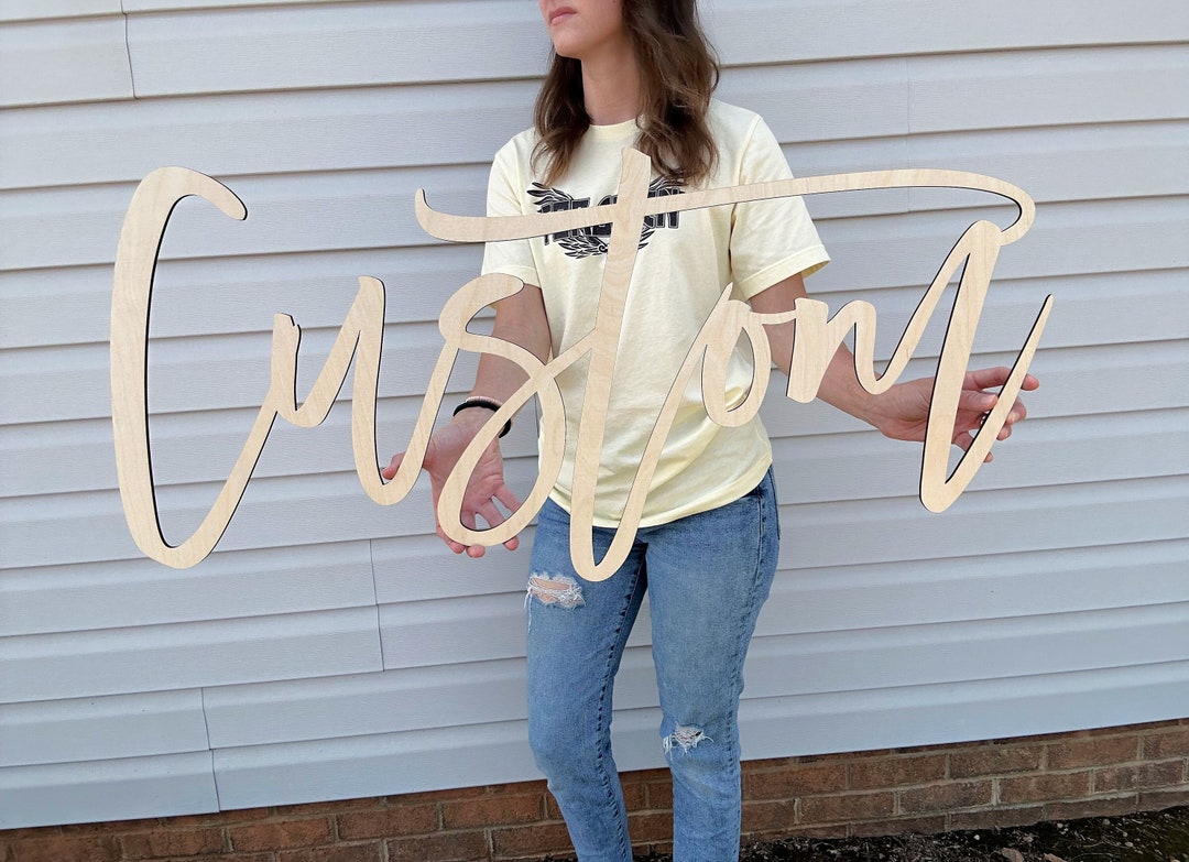 Custom Wood Words | Personalized Wood Wall Letters | Wedding Backdrop ...