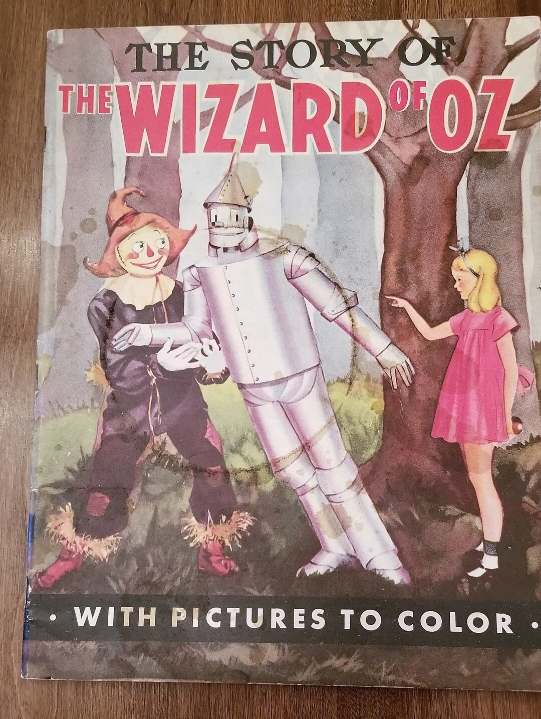 The Wizard of Oz With Pictures to Color (1939) - Etsy