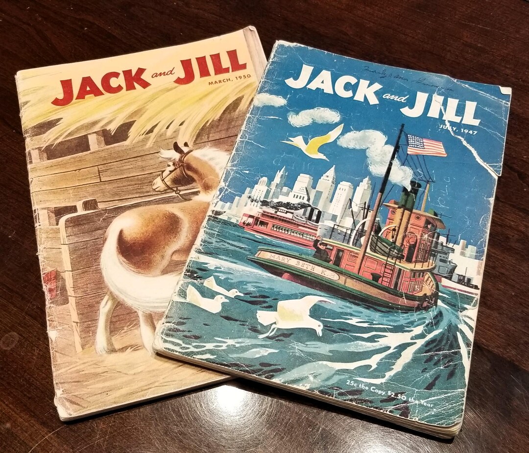 Set of 2 Jack and Jill Magazines From July 1947 and March 1950 - Etsy