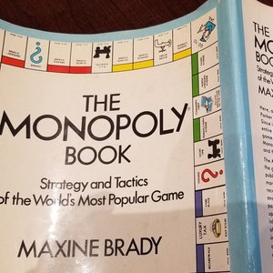 The Monopoly Book by Maxine Brady 1st Ed - Etsy