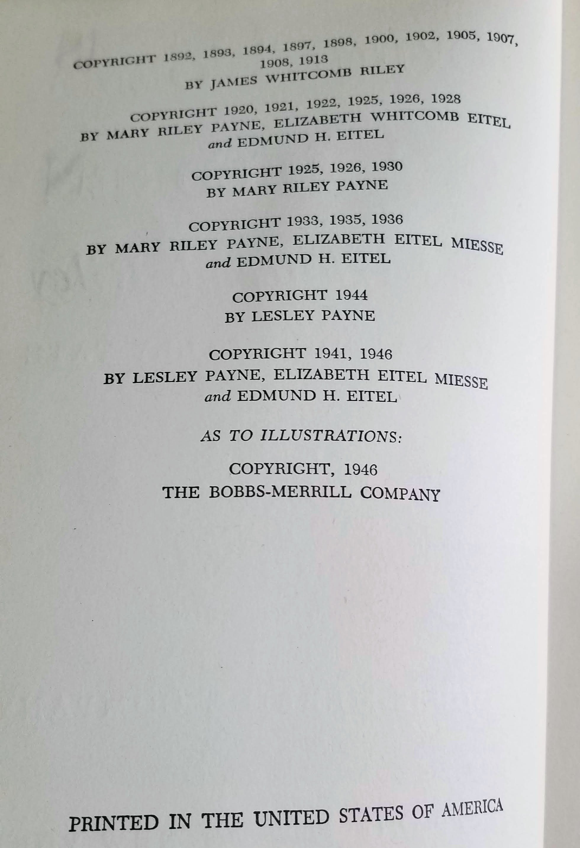 Joyful Poems for Children by James Whitcomb Riley Ill Sally - Etsy