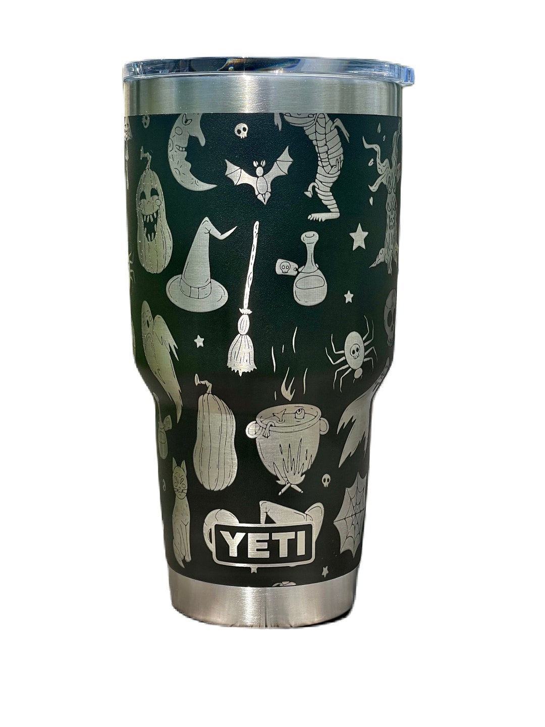 360 Full Wrap Engraved Halloween Yeti - Etsy