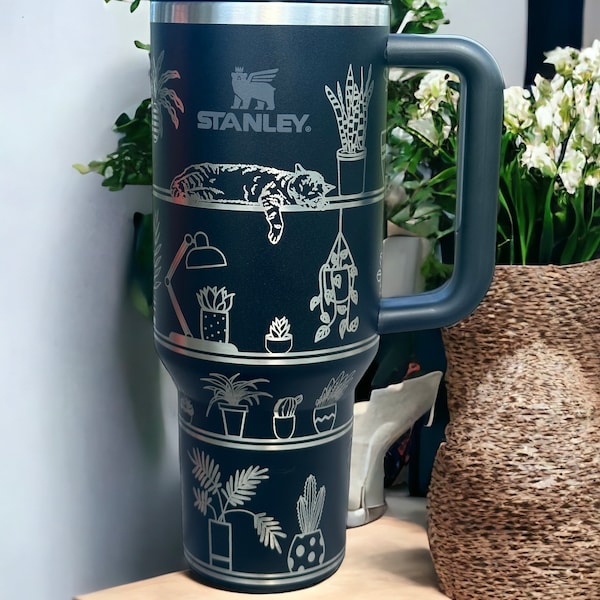 Stanley 40oz Tumbler Cat - Etsy