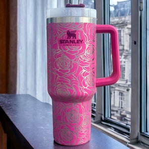 40 Oz Tumbler W/ Engraved Roses - Etsy