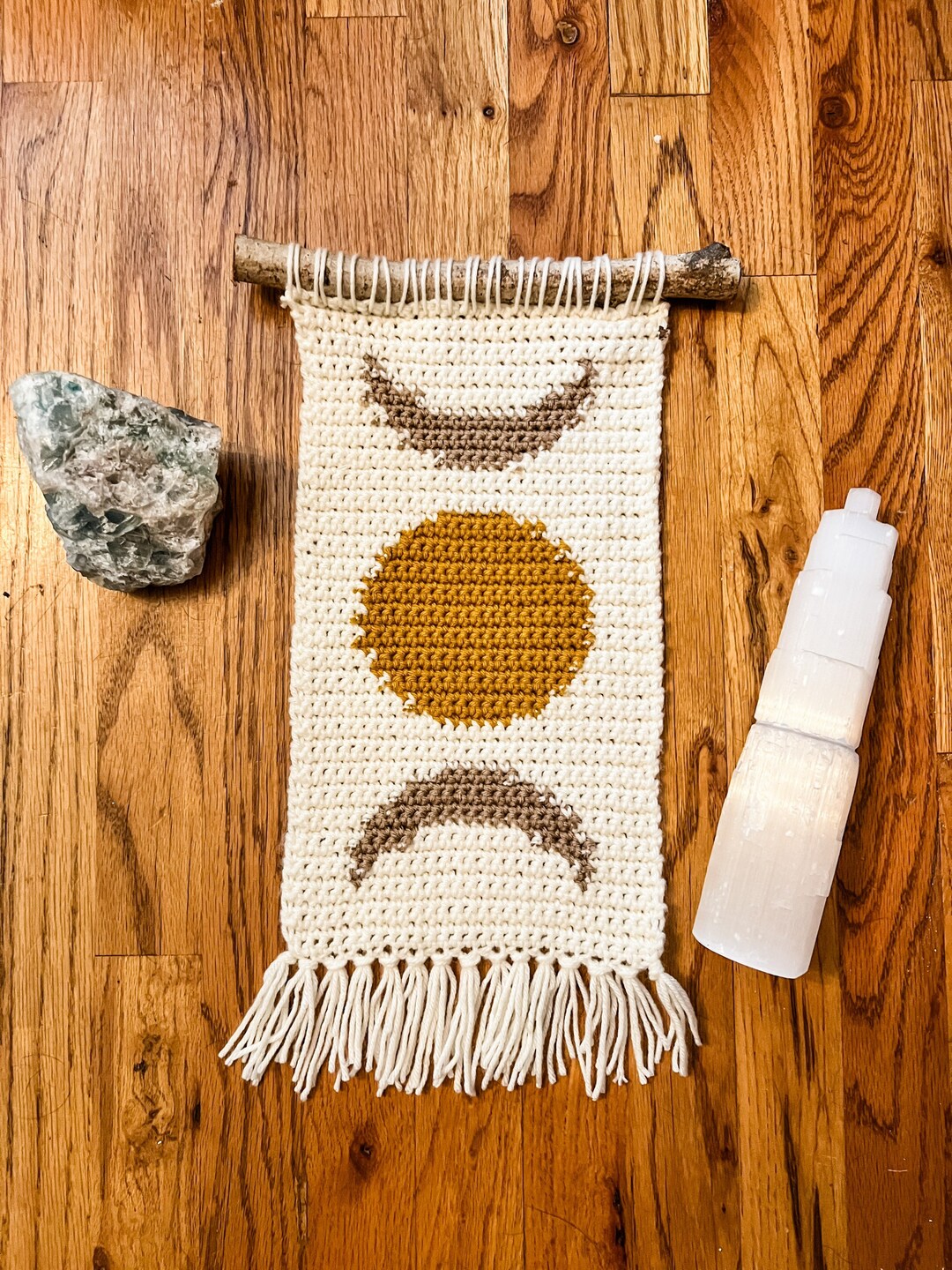 Goddess Triple Moon Phase Wall Hanging - Etsy