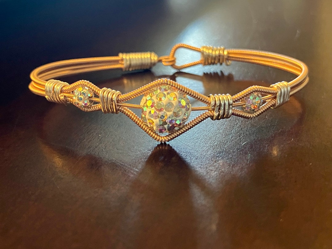 Beaded Guitar String Bracelet - Etsy