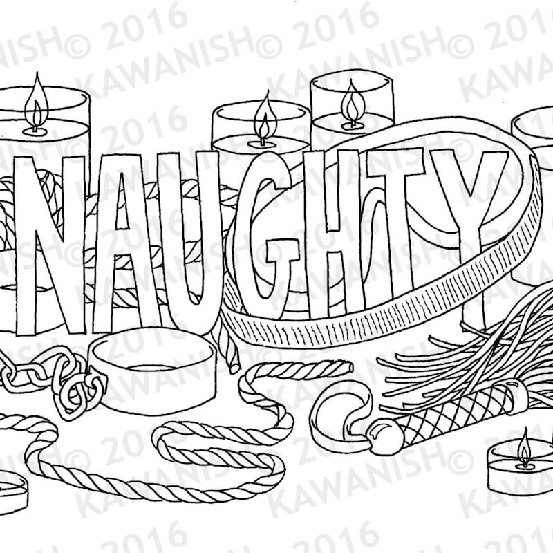 Kinky Coloring Page - Etsy