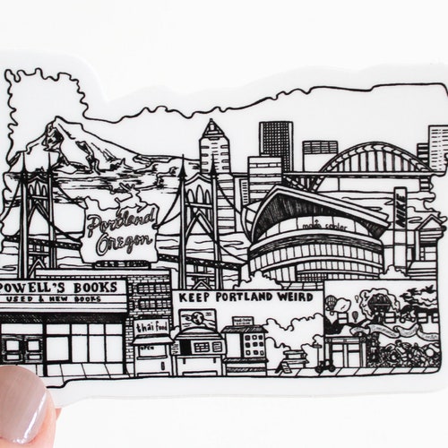 Portland Sticker Oregon Sticker State Sticker - Etsy