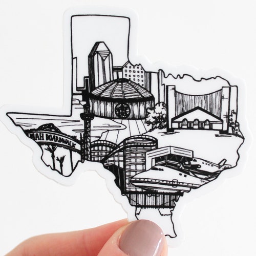 Houston Sticker Texas Sticker State Sticker | Etsy