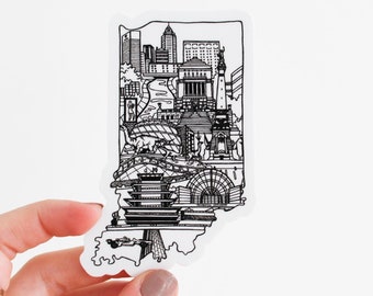Indianapolis Stickers - Etsy