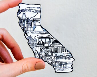 Los angeles decal | Etsy