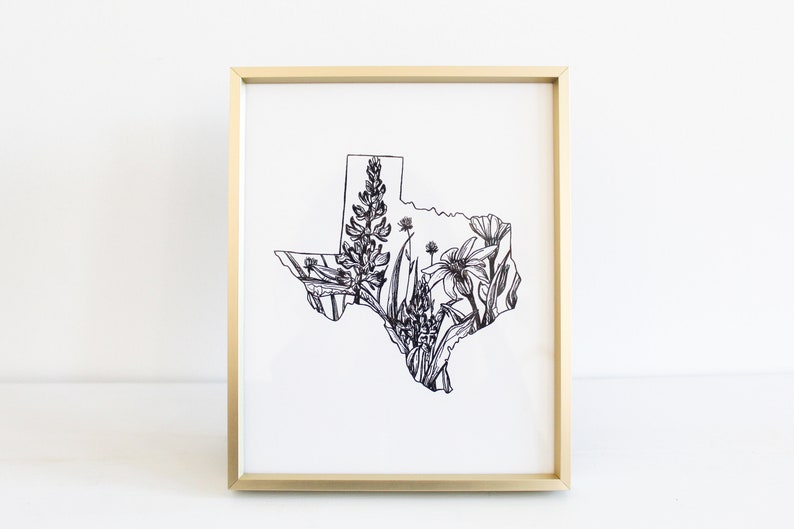 Texas Art Texas Print Texas Art Print Texas Wall Art Texas | Etsy