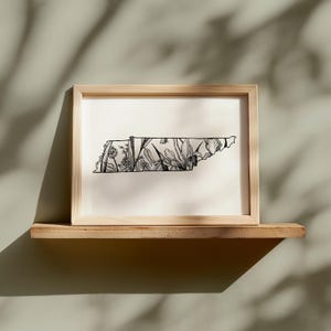 Tennessee Art, Tennessee Print, Tennessee Art Print, Tennessee Wall Art ...
