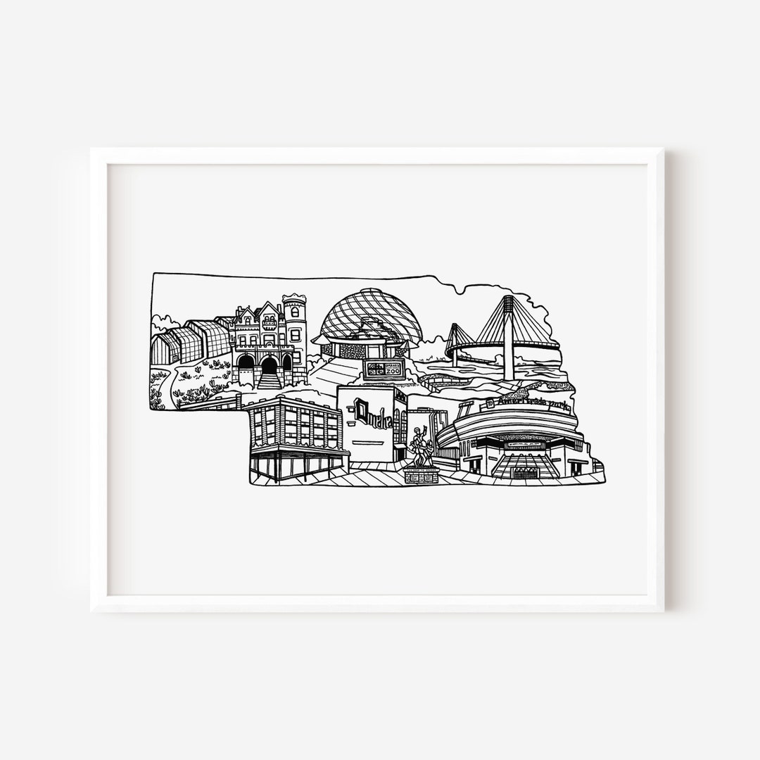 Digital Download: Omaha Art, Omaha Print, Omaha Art Print, Omaha Wall ...