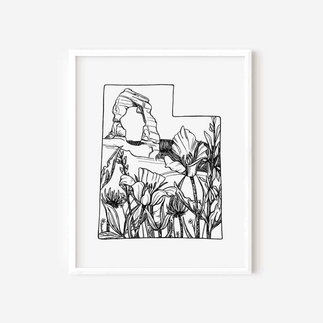 Digital Download: Utah Art, Utah Print, Utah Art Print, Utah Wall Art ...