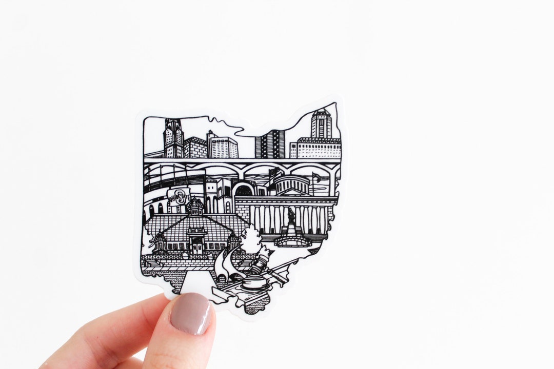 Columbus Sticker, Ohio Sticker, State Sticker - Etsy