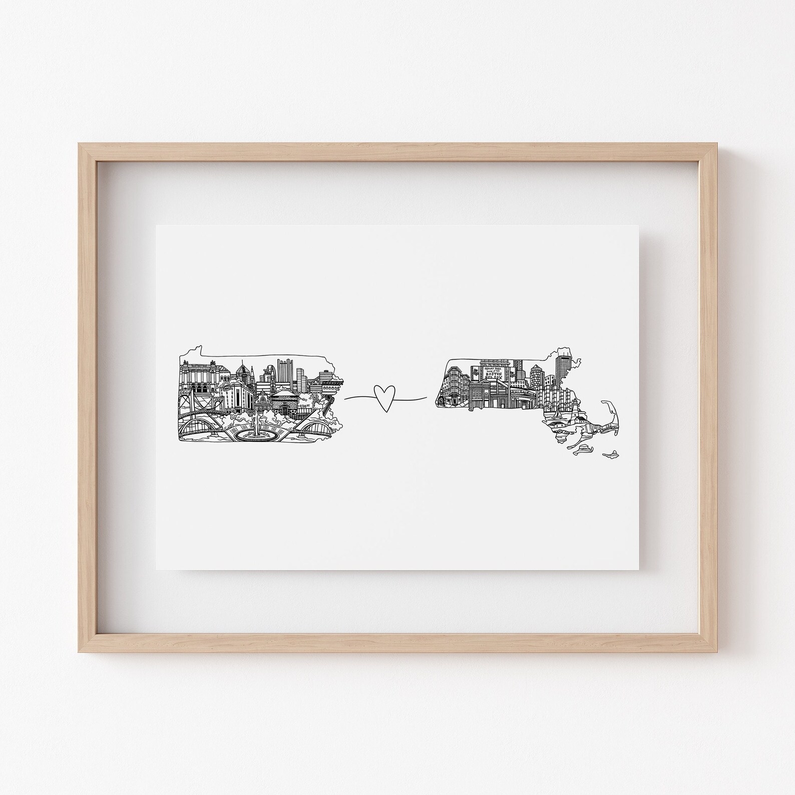 Long Distance Art Long Distance Print Long Distance Wall - Etsy