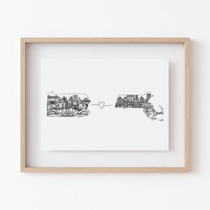 Digital Download: Long Distance Art, Long Distance Gift large Heart ...