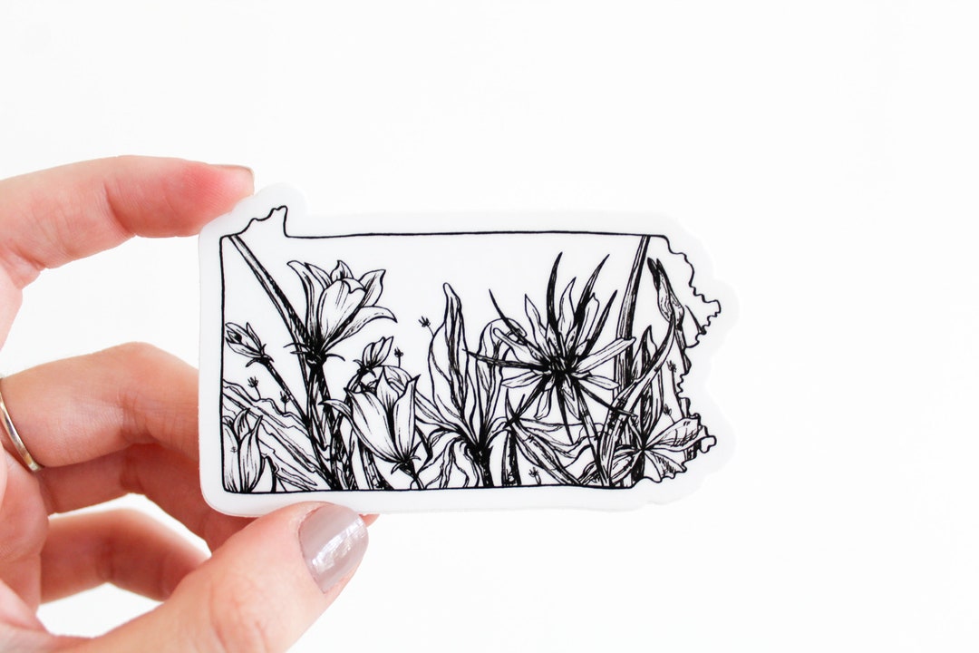 Pennsylvania Sticker State Sticker - Etsy