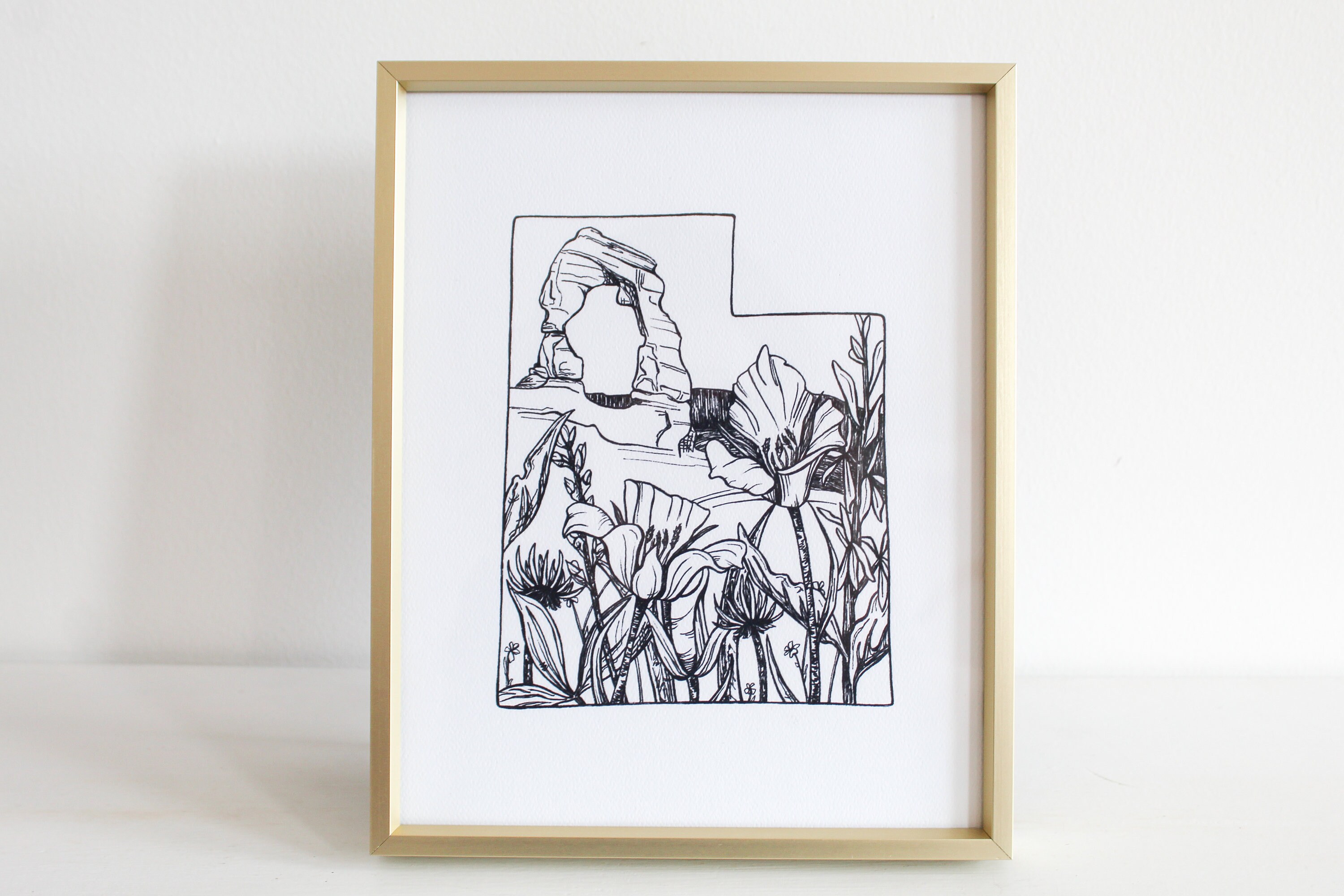 Utah Art Utah Print Utah Art Print Utah Wall Art Utah Gift | Etsy