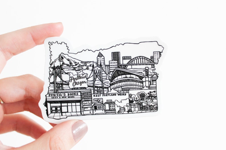 Portland Sticker Oregon Sticker State Sticker - Etsy