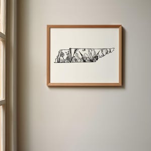 Tennessee Art, Tennessee Print, Tennessee Art Print, Tennessee Wall Art ...