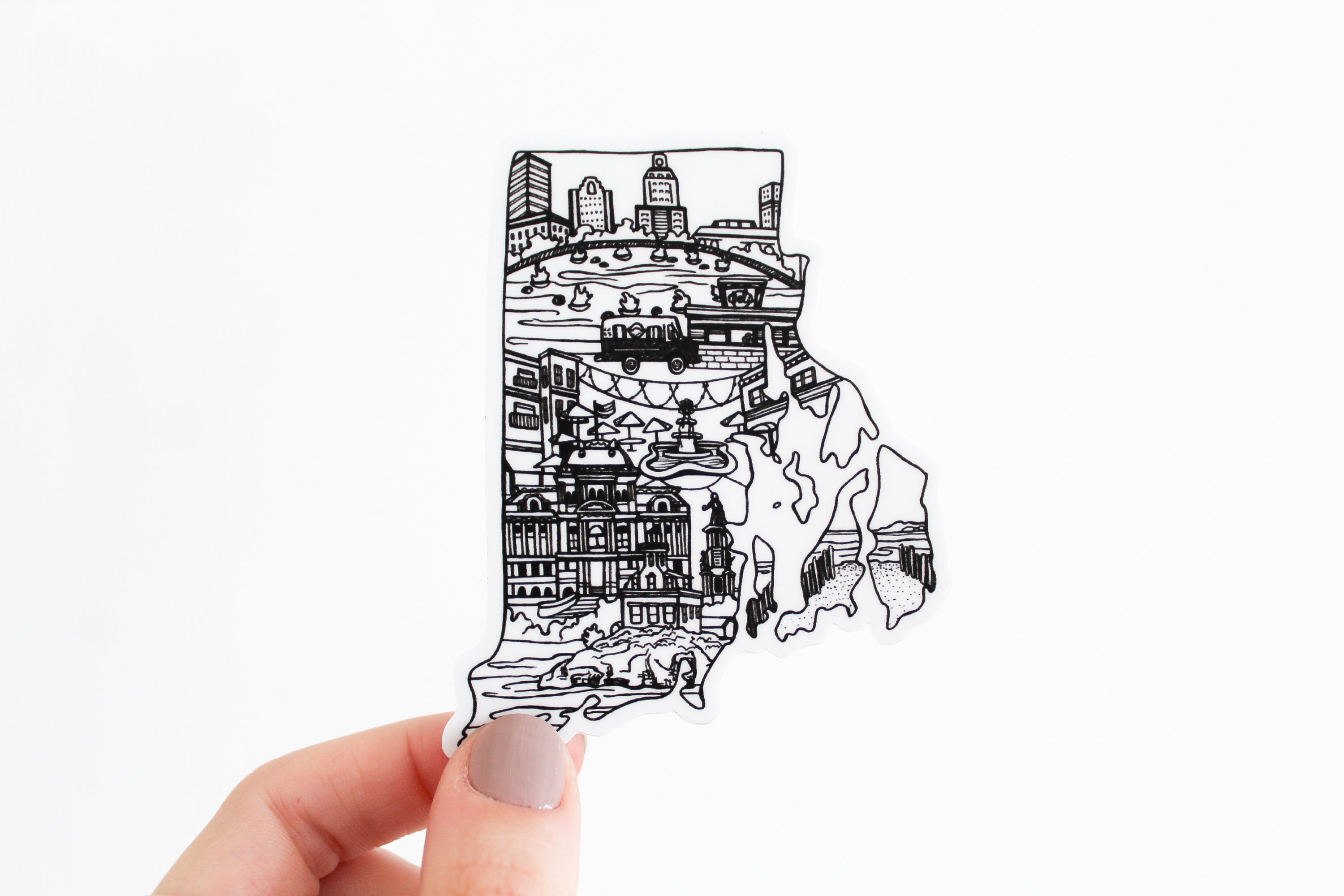 Providence Sticker Rhode Island Sticker State Sticker - Etsy