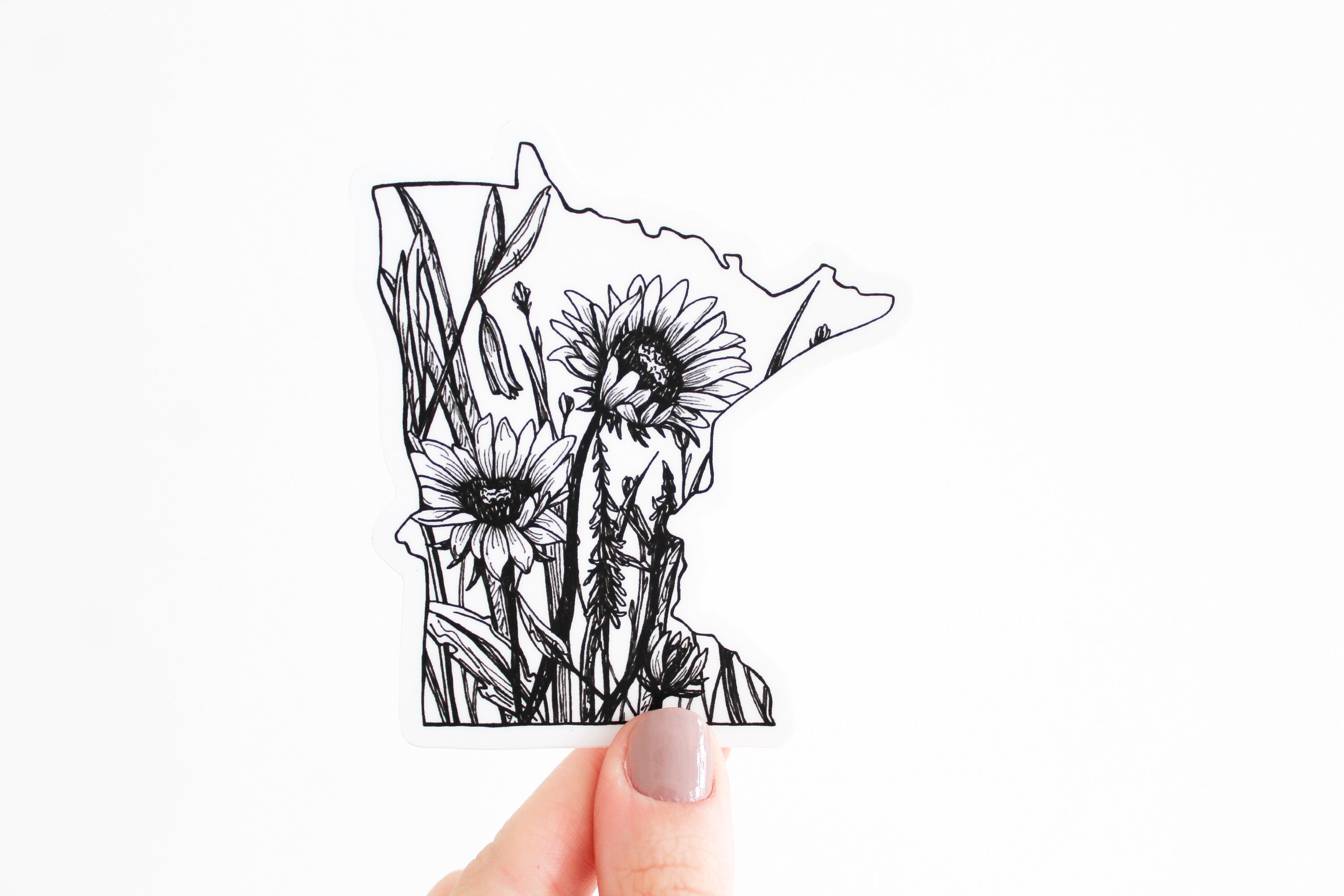 Minnesota Sticker State Sticker - Etsy