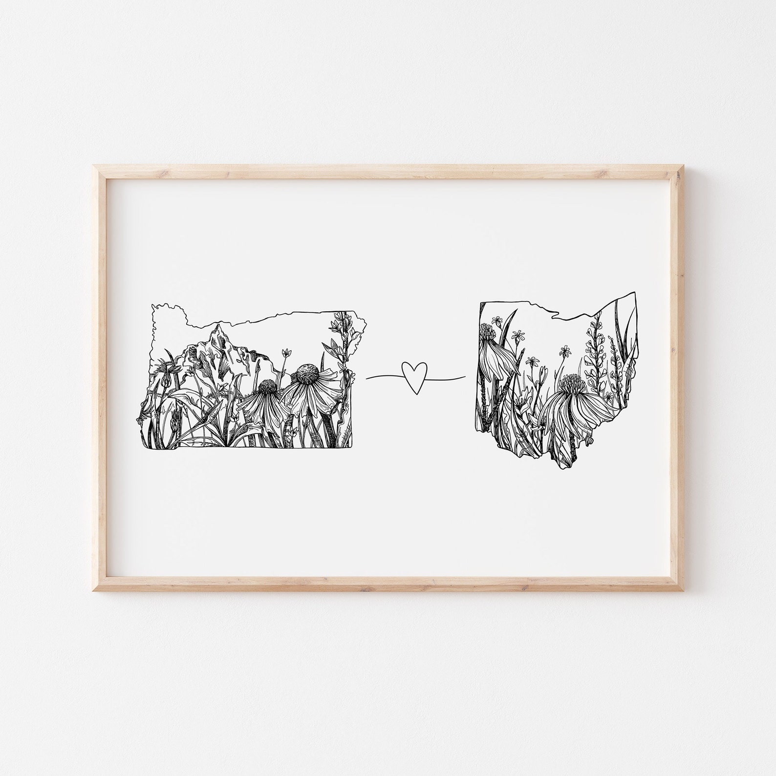 Long Distance Art Long Distance Print Long Distance Wall - Etsy