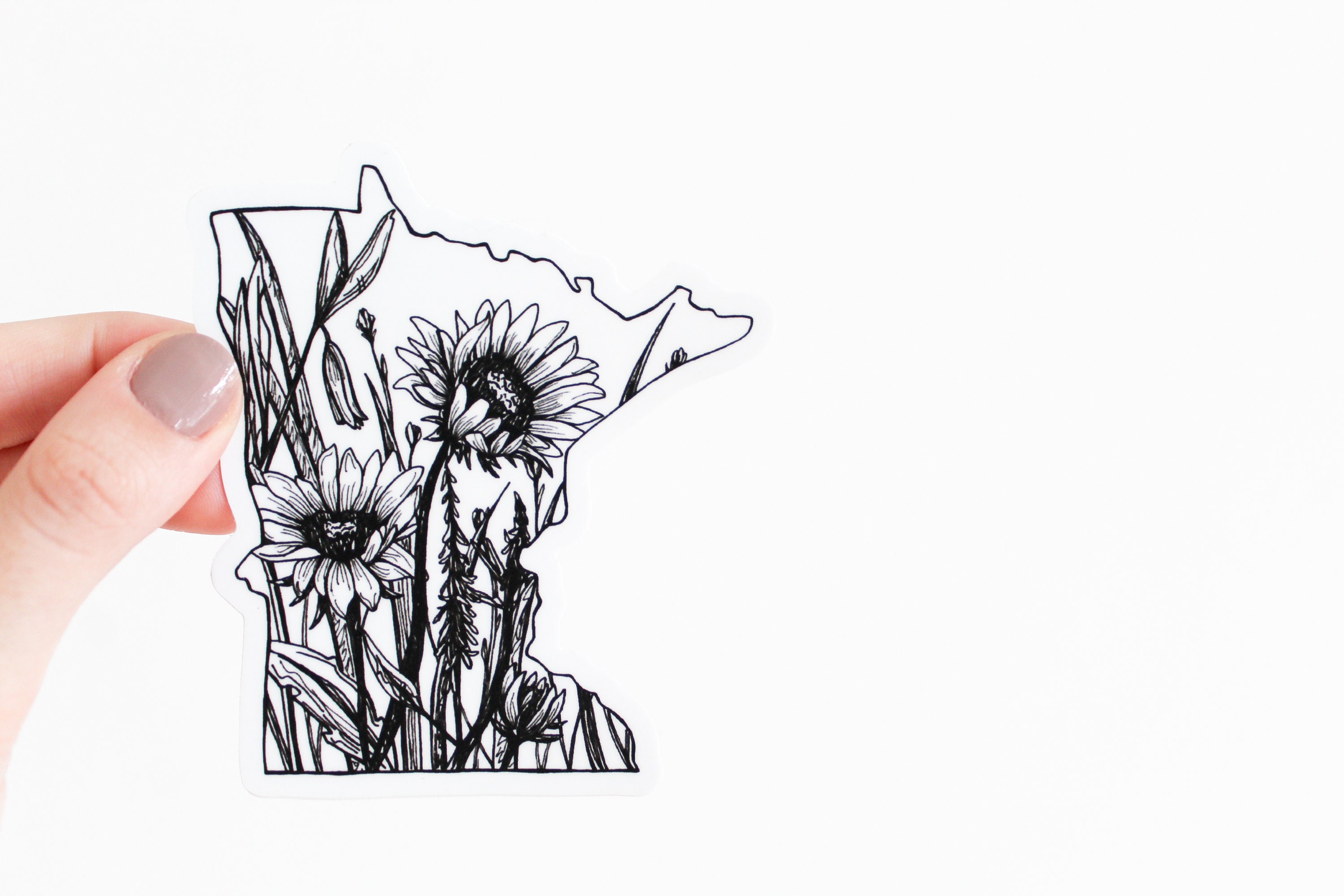 Minnesota Sticker State Sticker - Etsy