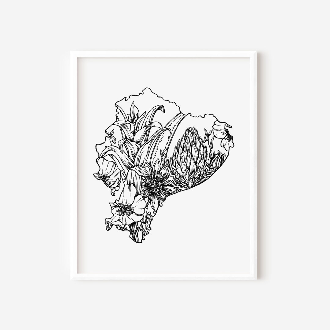 Digital Download: Ecuador Art, Ecuador Print, Ecuador Art Print, Ecuador Wall Art, Ecuador Gift ...