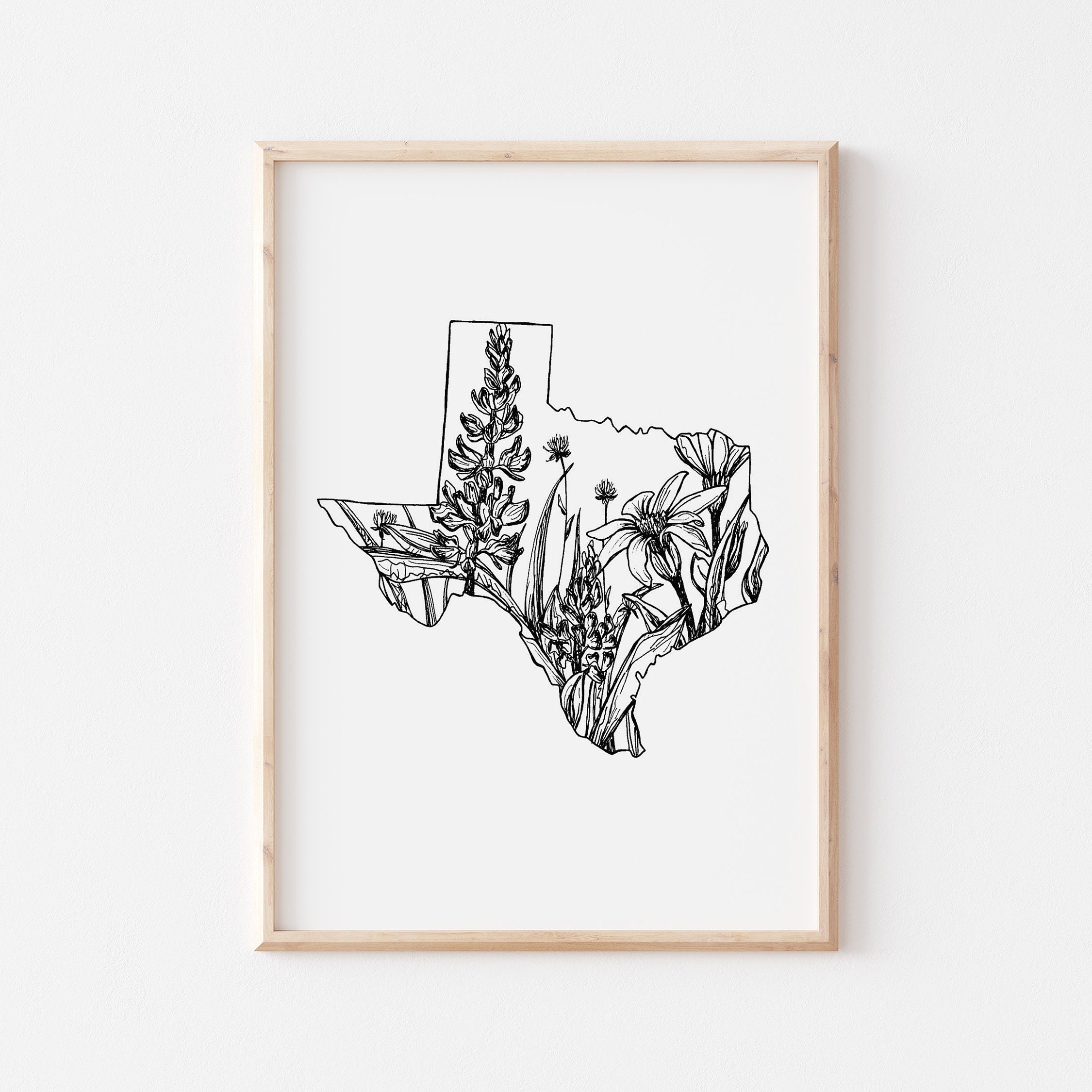 Texas Art Texas Print Texas Art Print Texas Wall Art Texas - Etsy