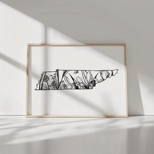 Tennessee Art, Tennessee Print, Tennessee Art Print, Tennessee Wall Art ...