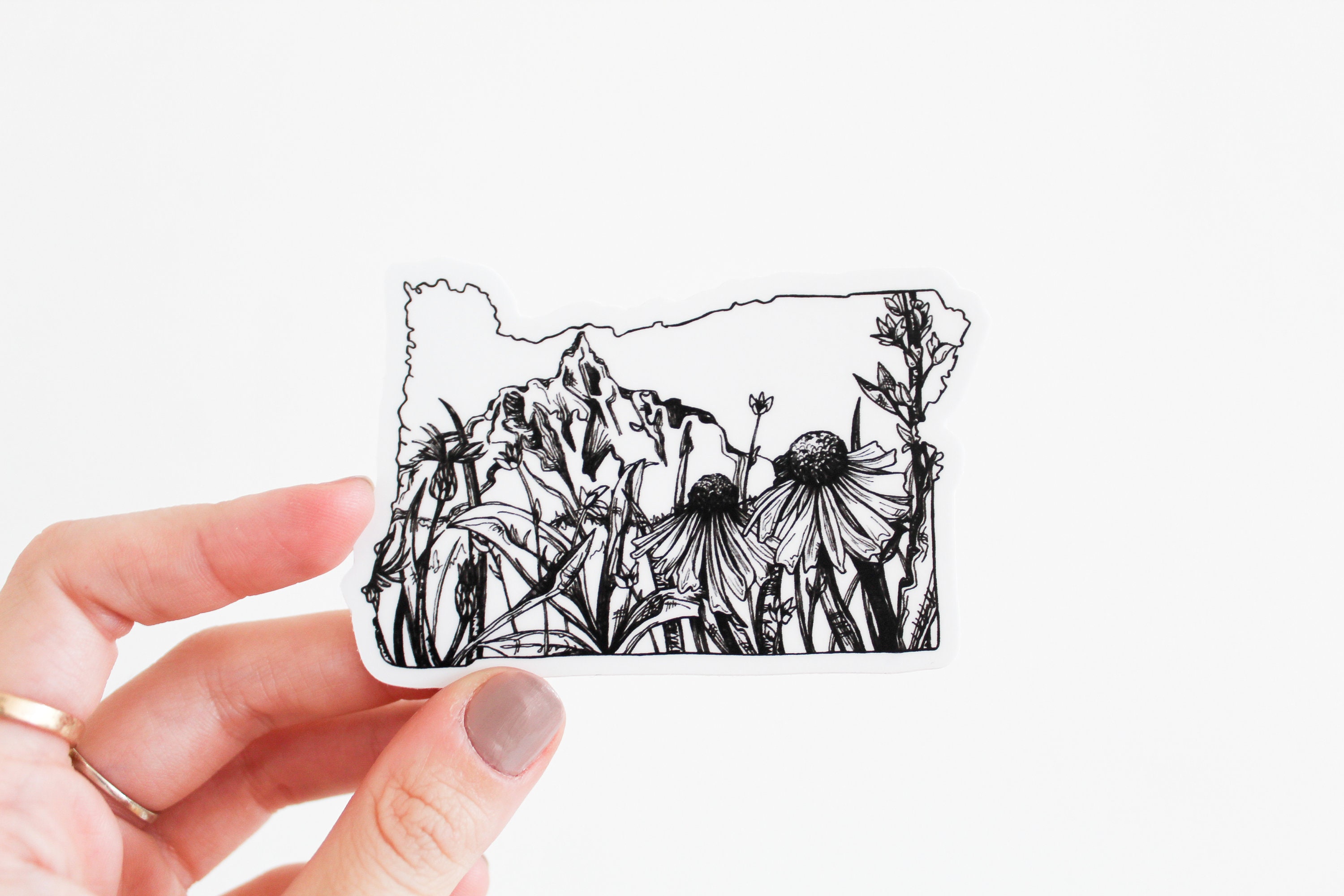 Oregon Sticker State Sticker | Etsy