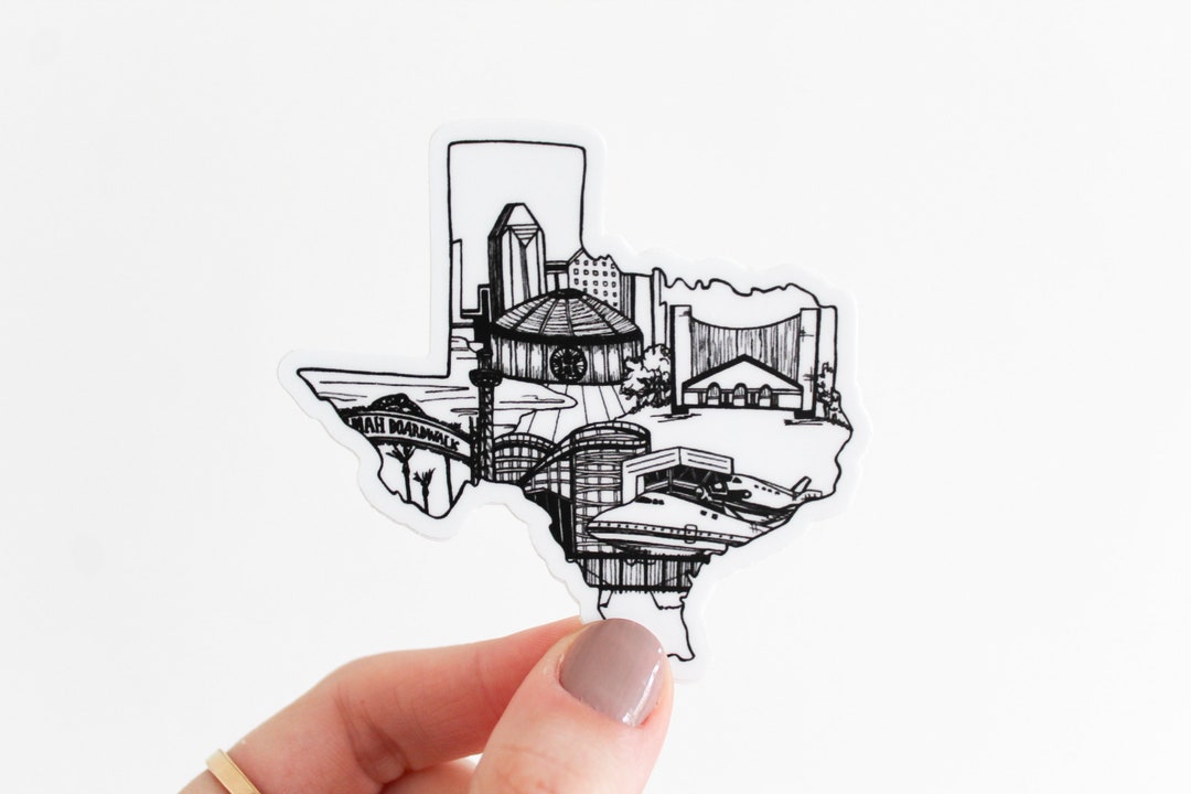 Houston Sticker, Texas Sticker, State Sticker - Etsy