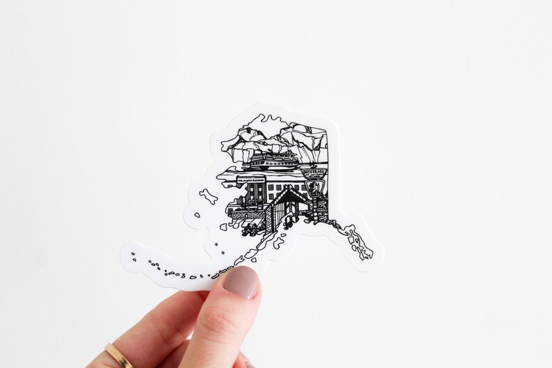 Anchorage Sticker Alaska Sticker State Sticker | Etsy